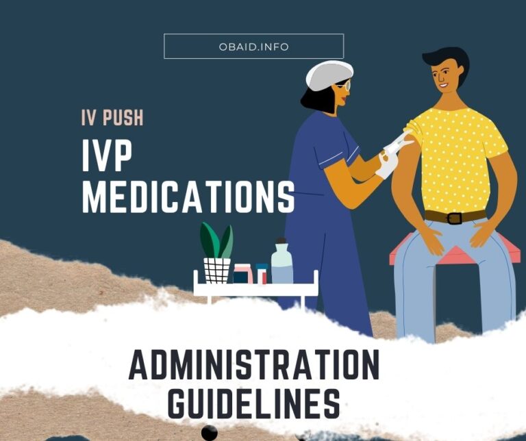IV Push IVP Medication Administration Guidelines | The Discreet Pharmacist
